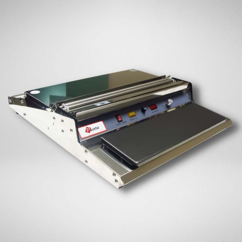 Embaladora Manual de Bandejas em Inox - Packfai Máquinas